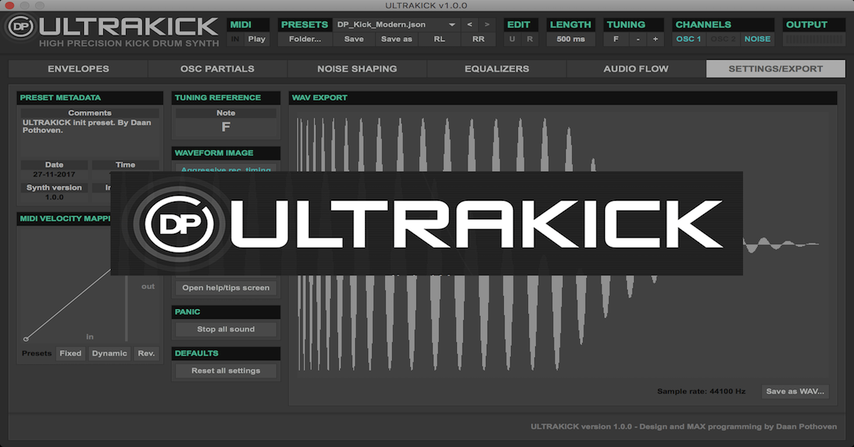 ULTRAKICK — Kick Drum Synth [REVIEW]
